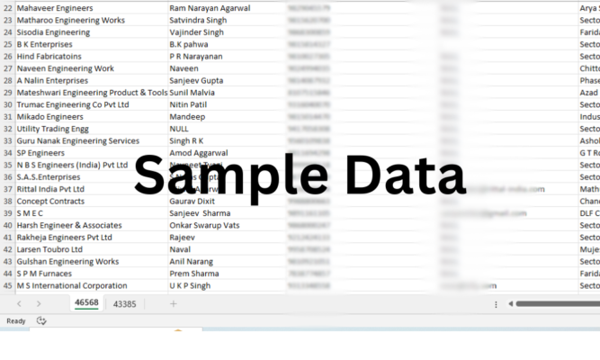 All India Database Of Engineers Database - All India Database