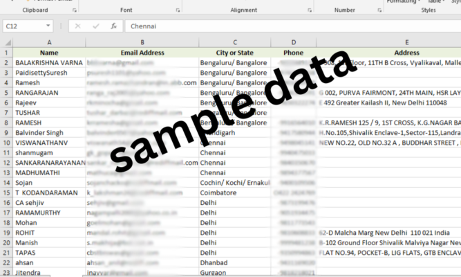 All India Database Of Chartered Accounts - All India Database